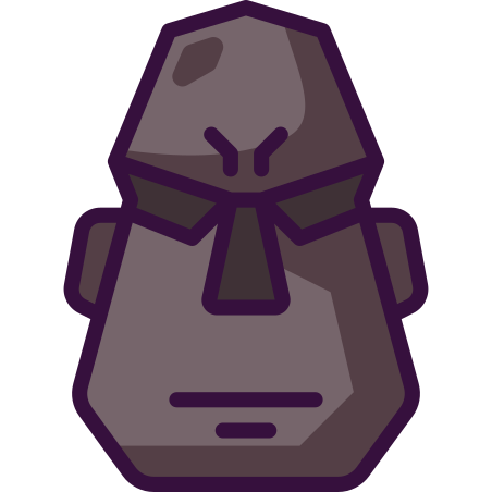 Moai icon in Dreamcreateicons Outline Color Style
