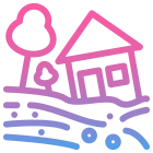 Liquefaction icon in Gradient Style