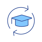 Being Exchange Student icon in Filled color icons Style