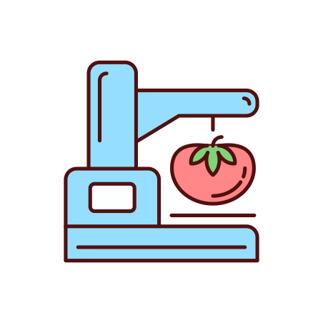 Food Test icon in Filled color icons Style
