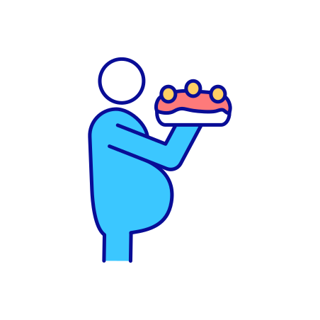 Gluttony icon in Filled color icons Style