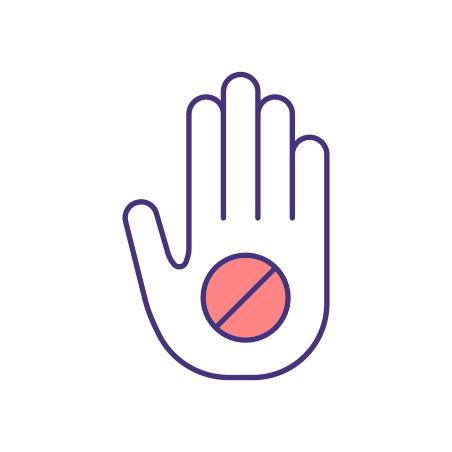 Touchless icon in Filled color icons Style