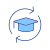 Being Exchange Student icon in Filled color icons Style