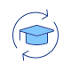 Being Exchange Student icon in Filled color icons Style