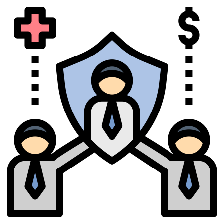 Compensation icon in Filled Outline Style