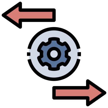 Divergence icon in Filled Outline Style