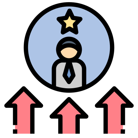 Elevate icon in Filled Outline Style