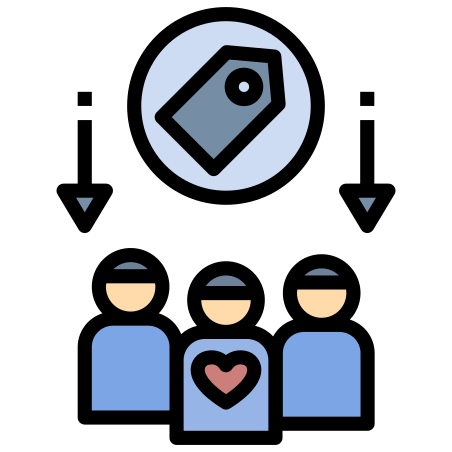 Tangible icon in Filled Outline Style
