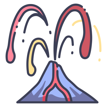 Crater icon in Filled outline icons Style