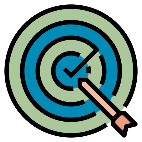 Achievable icon in Filled Outline Style