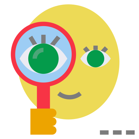 Examine icon in Flat Style