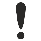 Exclamation mark icons in All style for graphic & UI design