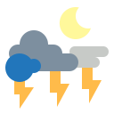 Lightning icons in All style for graphic & UI design