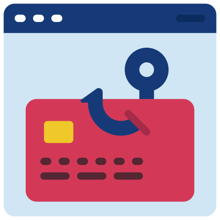 Phishing icon in Flat Style