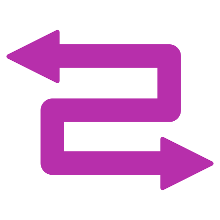 route arrow icon in Flat Vol 2 Style