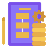 Model icon in Flat Style