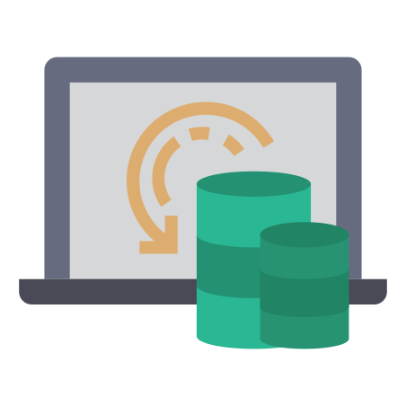 Data portability icon in Flat Style