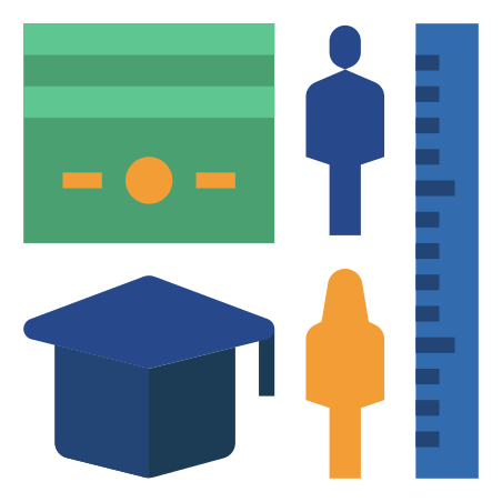 Factor icon in Flat Style