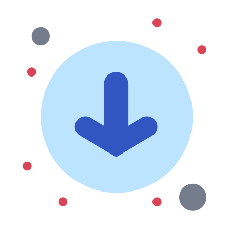 Down Arrow icon in Flatart Icons Flat Style