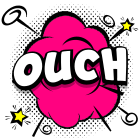 ouch icon in Flatart Icons Lineal Color Style