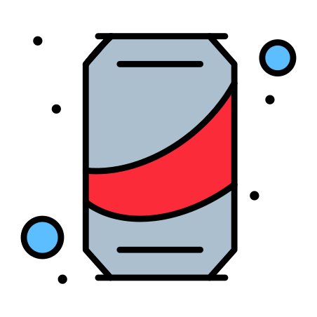 Coke icon in Flatart Icons Lineal Color Style