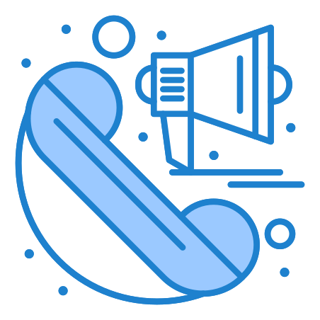 Call icon in flatart_icons Blue Style