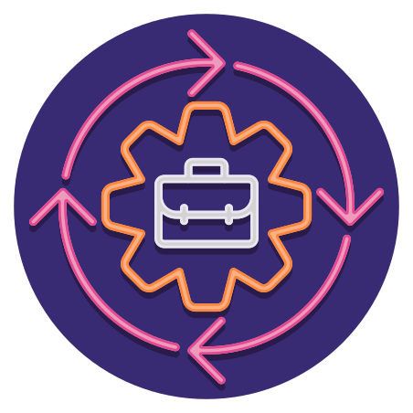 Process icon in Flaticons Flat Circular Style