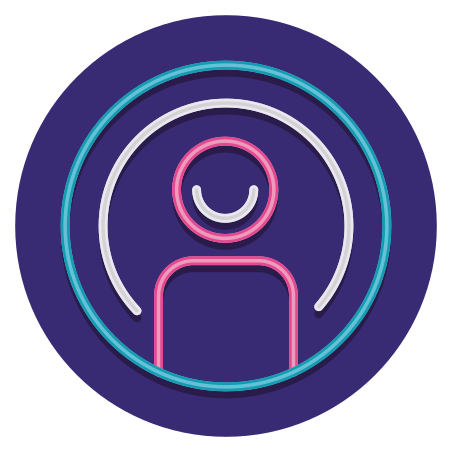 User icon in Flaticons Flat Circular Style