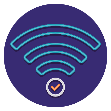 Wifi icon in Flaticons Flat Circular Style