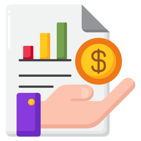 Accruals icon in Flaticons Flat Style