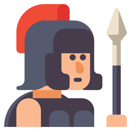 Achilles icon in Flaticons Flat Style