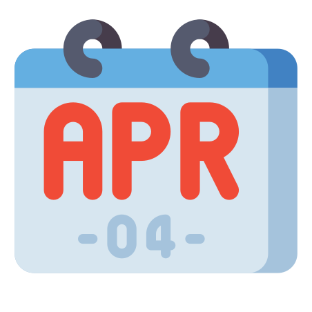 April icon in Flaticons Flat Style