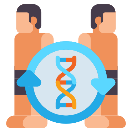 Cloning icon in Flaticons Flat Style