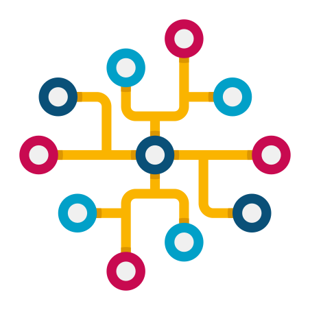Concept Map icon in Flaticons Flat Style