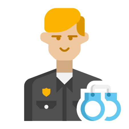Correction Officer icon in Flaticons Flat Style