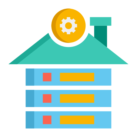 Data Warehouse icon in Flaticons Flat Style