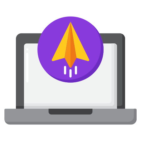 Digital icon in Flaticons Flat Style