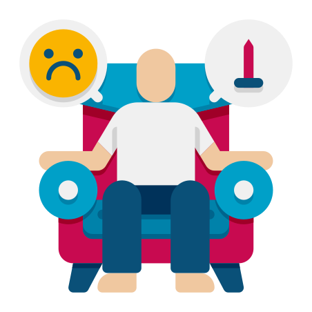 Discomfort icon in Flaticons Flat Style
