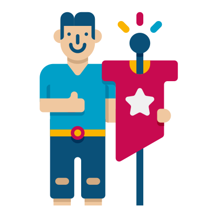 Fashion Designer icon in Flaticons Flat Style