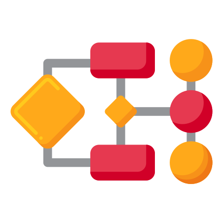 Flowchart icon in Flaticons Flat Style