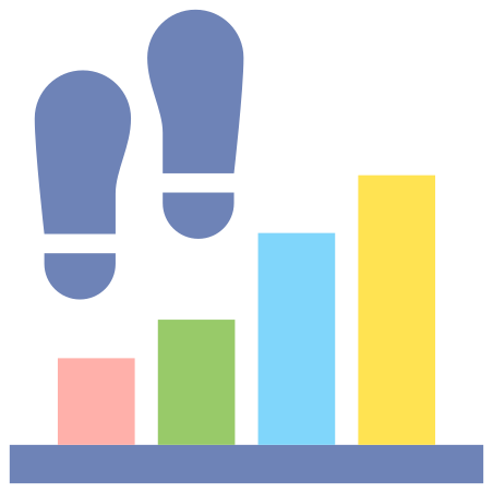Foot Traffic icon in Flaticons Flat Style