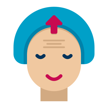 Forehead icon in Flaticons Flat Style