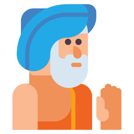 Guru icon in Flaticons Flat Style