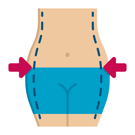 Hips icon in Flaticons Flat Style