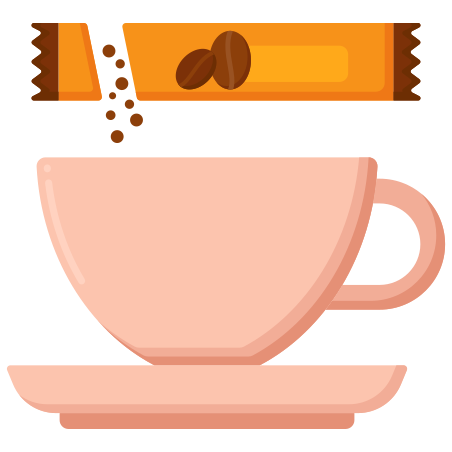 Instant Coffee icon in Flaticons Flat Style