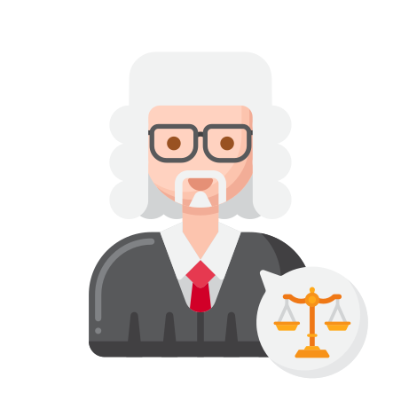 Judge icon in Flaticons Flat Style