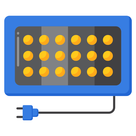 Led icon in Flaticons Flat Style