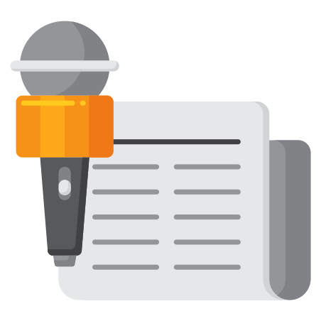 Mass Media icon in Flaticons Flat Style