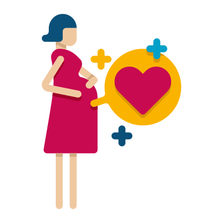 Maternity icon in Flaticons Flat Style