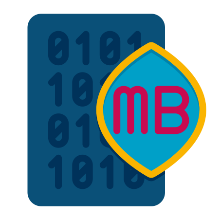 Megabyte icon in Flaticons Flat Style